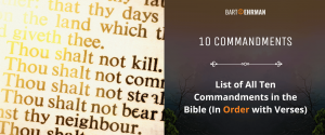 10 Commandments in Order: List of All Ten in the Bible (Plus Verse)