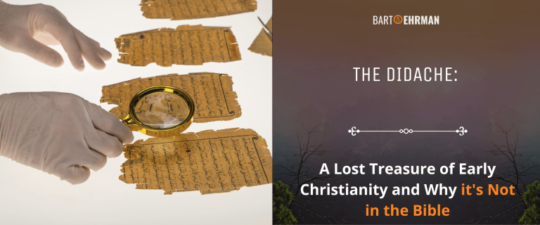 The Didache: Author, Dates, and Why It's Not in the Bible