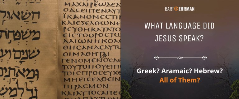 What Language Did Jesus Speak? Greek? Aramaic? Hebrew?