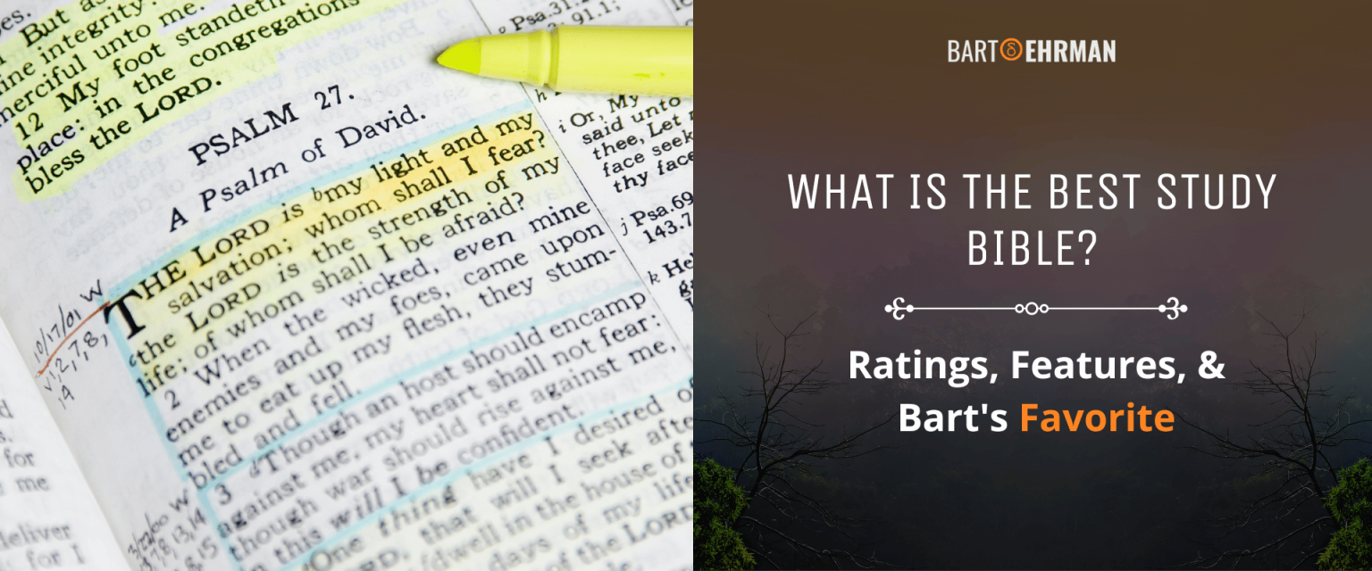 What is the Best Study Bible? (Ratings, Features, & Bart's Favorite)