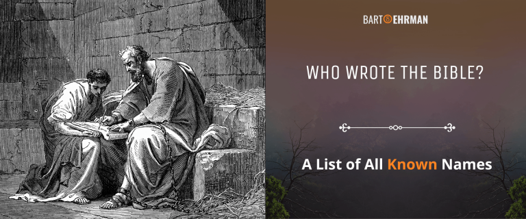Who Wrote the Bible? List of All 36 Authors for the 66 Books