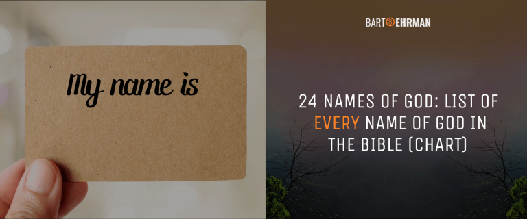 24 Names of God: List of Every Name of God in the Bible (CHART)
